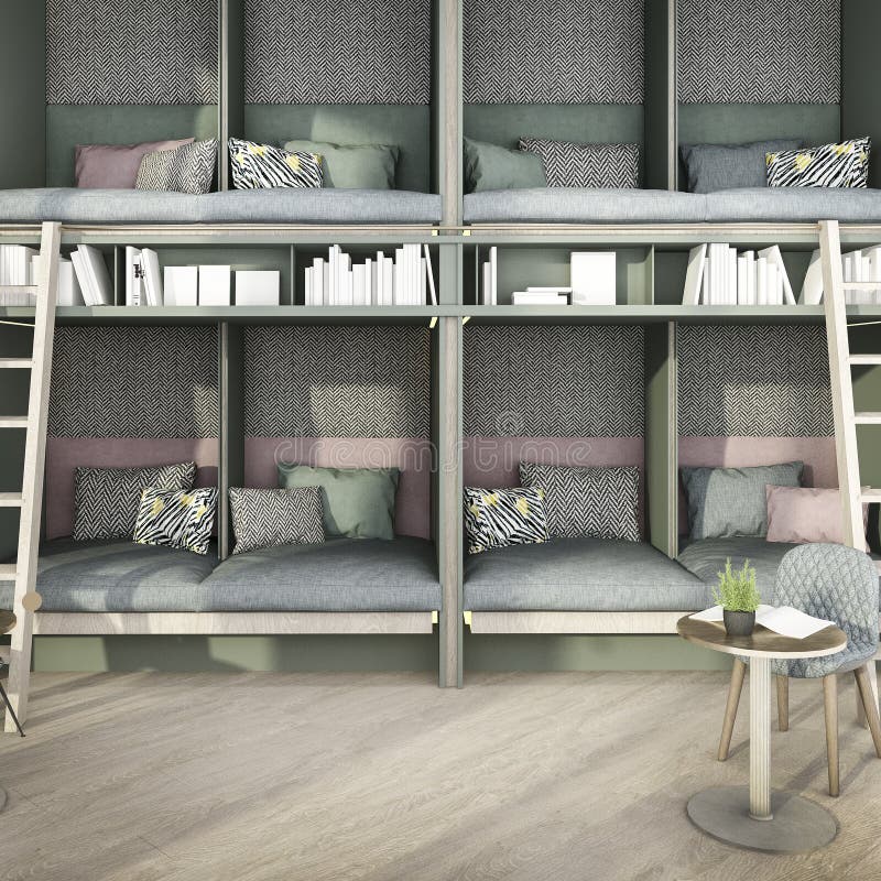 3d Rendering Mock Up Frame in Living Room Library Stock Illustration ...