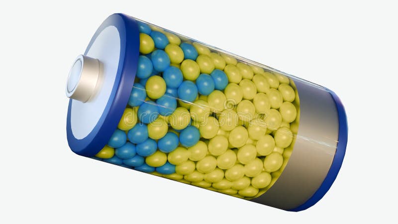 3d Rendering of an Isolated All-solid-state Batteries Stock ...