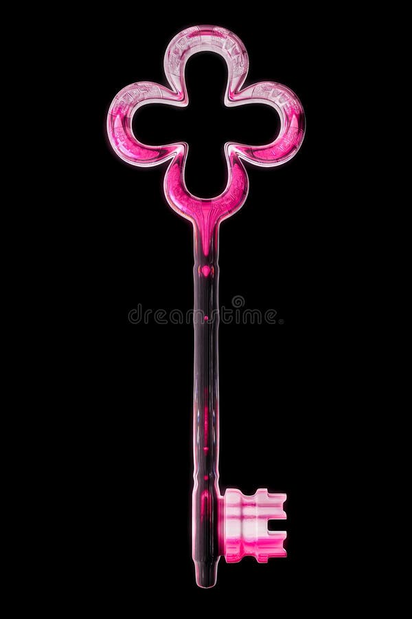3D Rendering of an Isolated Blackpink Key on Black Background Stock ...