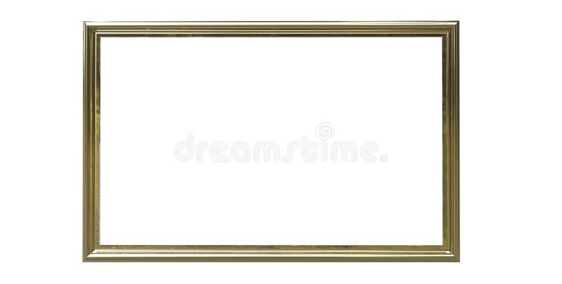 Metallic Gold Rectangle Frame Stock Illustrations – 2,110 Metallic Gold ...