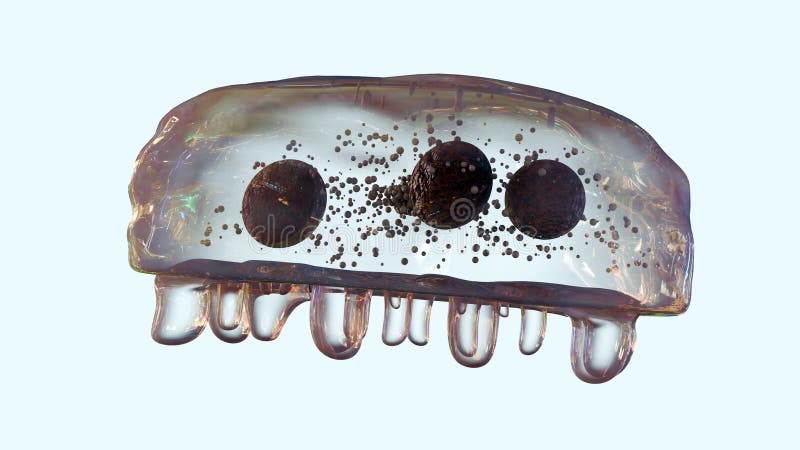 3d Rendering of Isolated of Osteoclasts Cells Stock Illustration ...