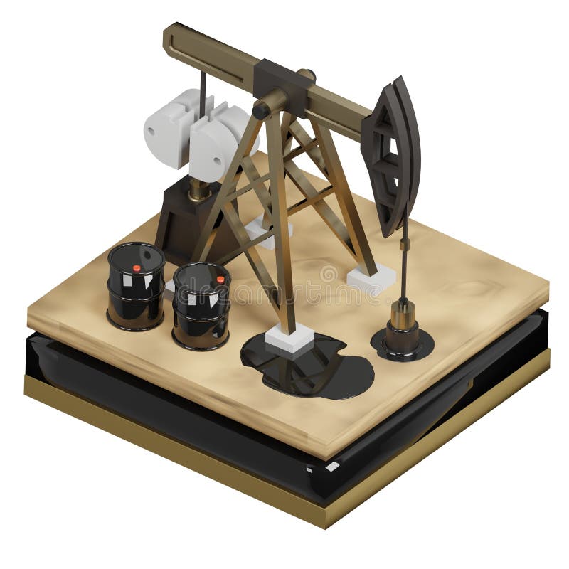 Clipart Of Drilling Rig And Tubing