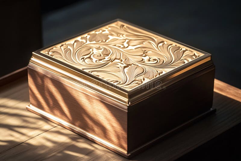 A 3D Rendering of a Jewelry Box with Personalized Initials, Enhanced by ...