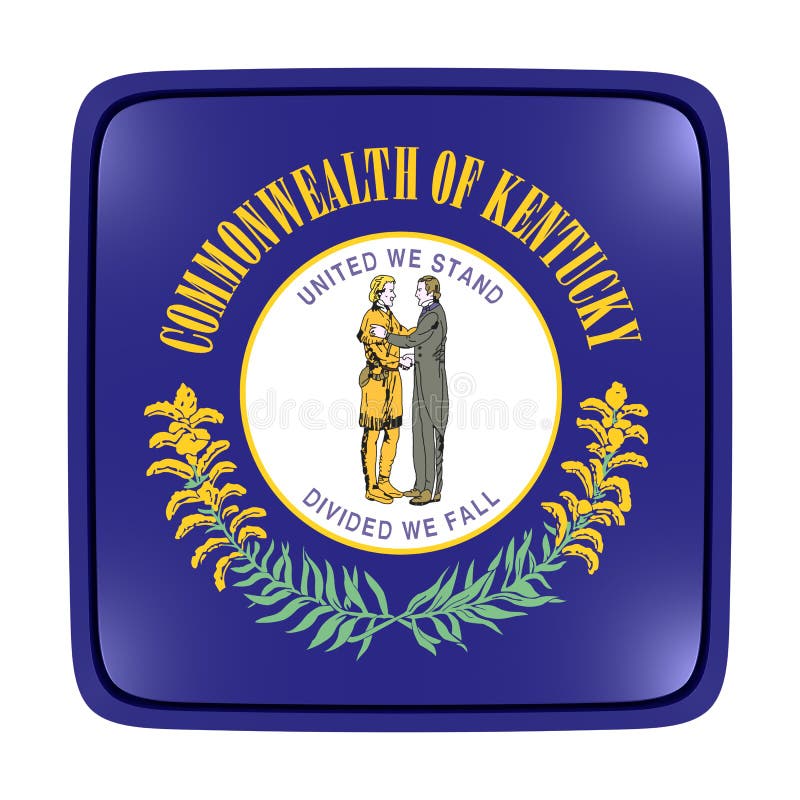 Kentucky flag icon stock illustration. Illustration of kentuckian ...