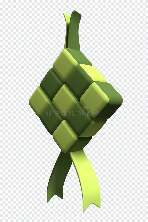 3D Rendering of Ketupat. Traditional Ketupat Food. Ketupat 3d Render ...