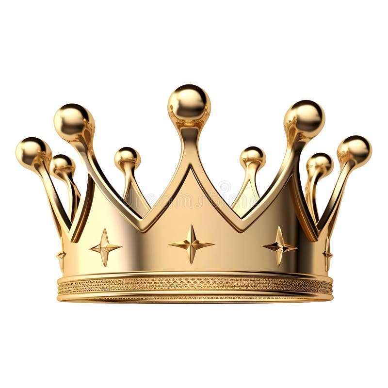 3D Rendering of a King Crown on Transparent Background - Ai Generated ...
