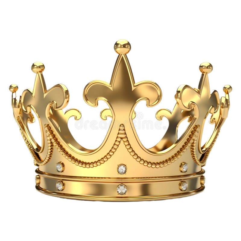 3D Rendering of a King Crown on Transparent Background - Ai Generated ...