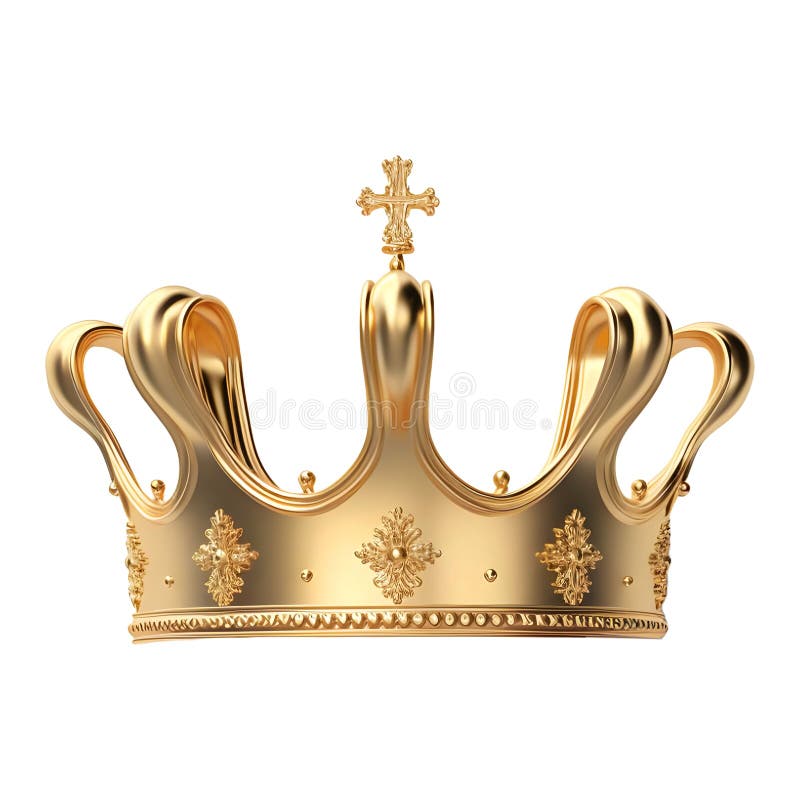 3D Rendering of a King Crown on Transparent Background - Ai Generated ...