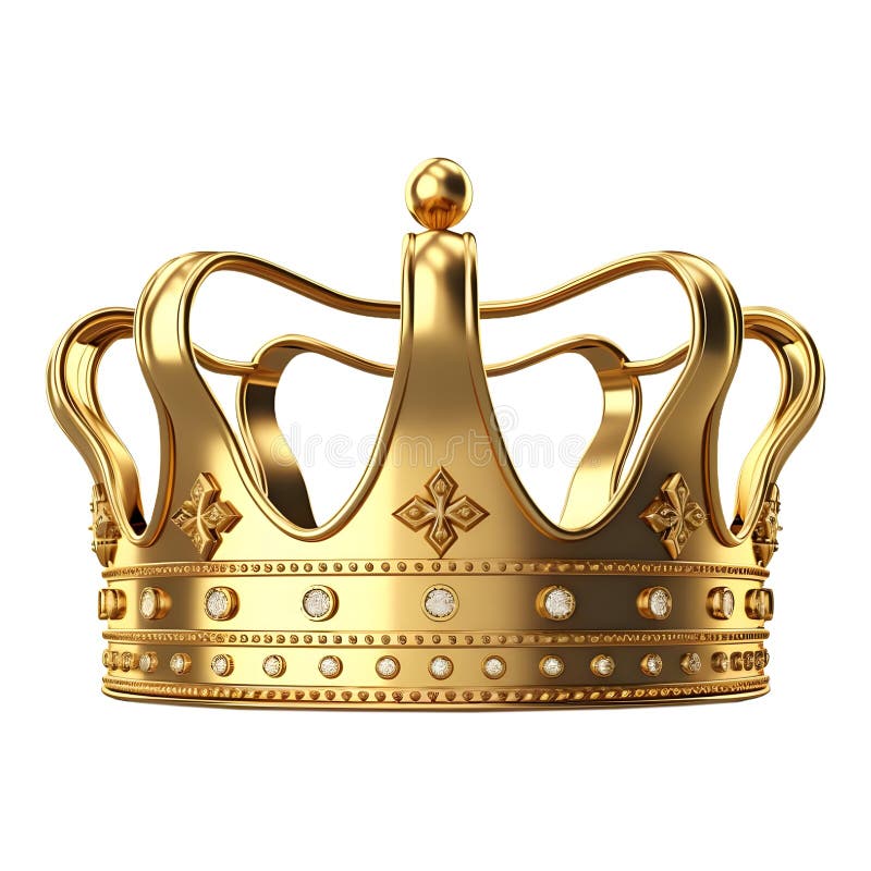 3D Rendering of a King Crown on Transparent Background - Ai Generated ...