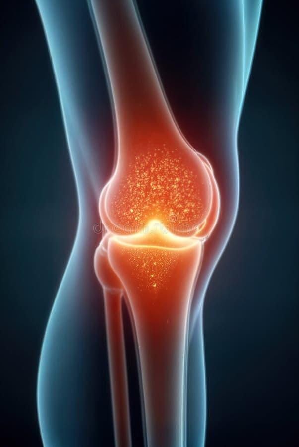 Digital or Graphical Representation of a Human Knee Stock Illustration ...