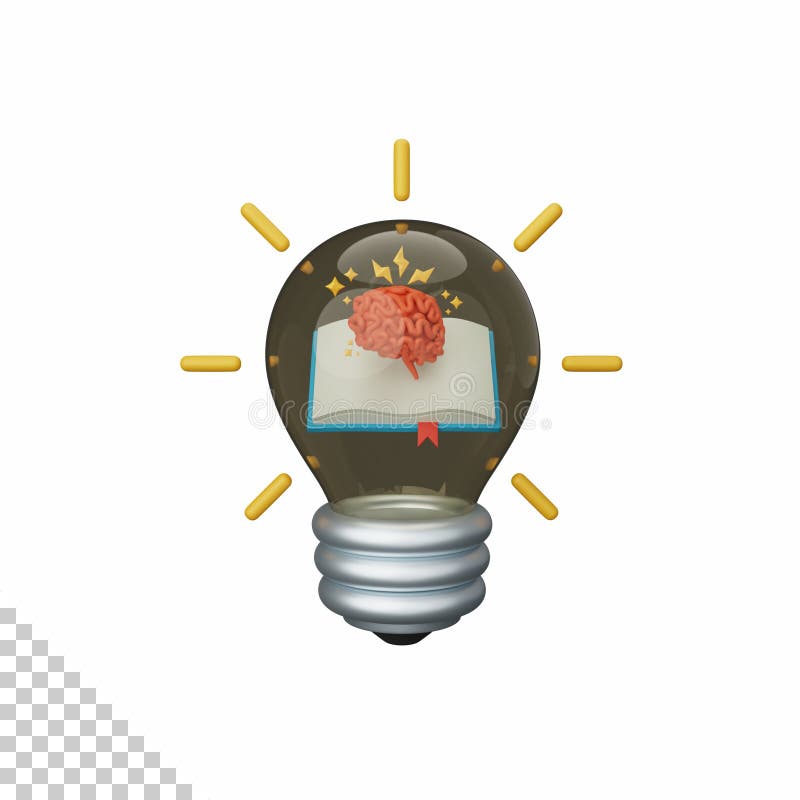 3d Rendering Knowledge Idea Isolated Useful for Education, Learning ...