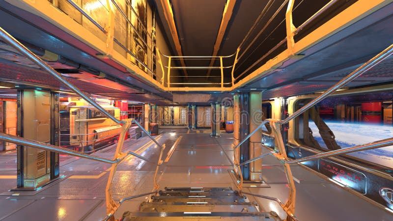 3D Rendering of the Laboratory Stock Illustration - Illustration of ...