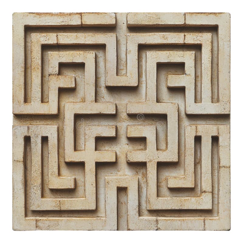 A 3D Rendering of a Labyrinth Featuring Intricate and Winding Paths ...