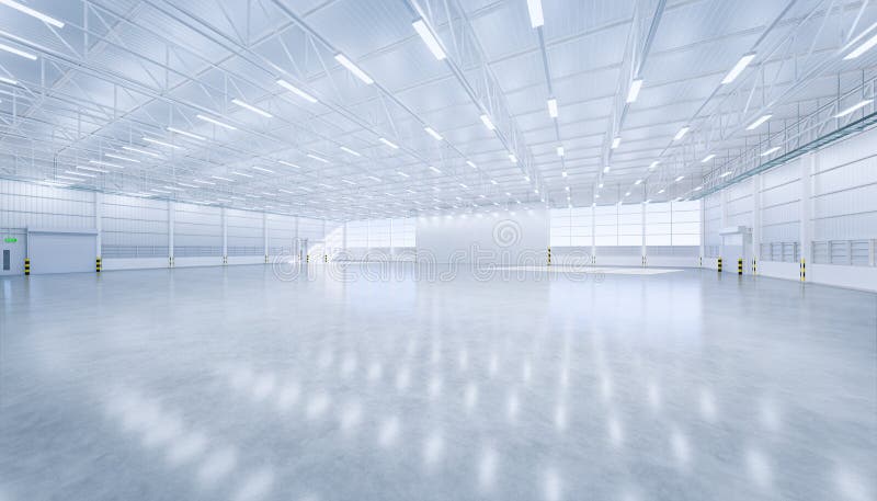 3d hangar building stock illustration. Illustration of flooring - 188865840