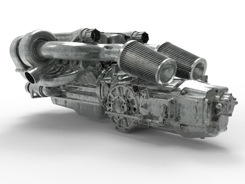 3D Rendering - FEA Cogs Assembly Stock Illustration - Illustration of ...