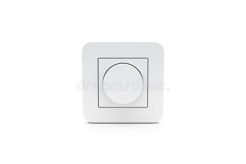 3D Rendering of Lighting Switch on or Off on White Stock Illustration ...
