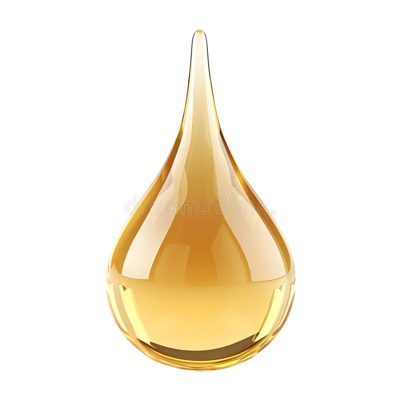 3D Rendering of a Liquid Drop on Transparent Background - Ai Generated ...