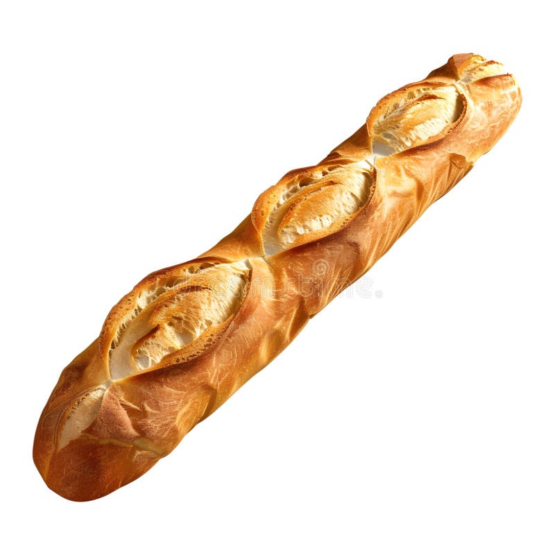 3D Rendering of a Long Turkish Bread on Transparent Background - Ai ...