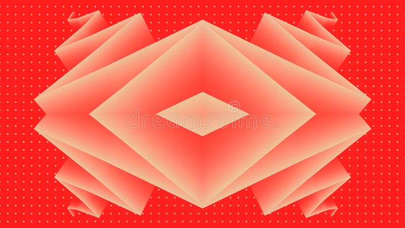 3d Rendering Loop Animation With Endlessly Moving Kaleidoscopic Zigzag Pattern Stock Footage