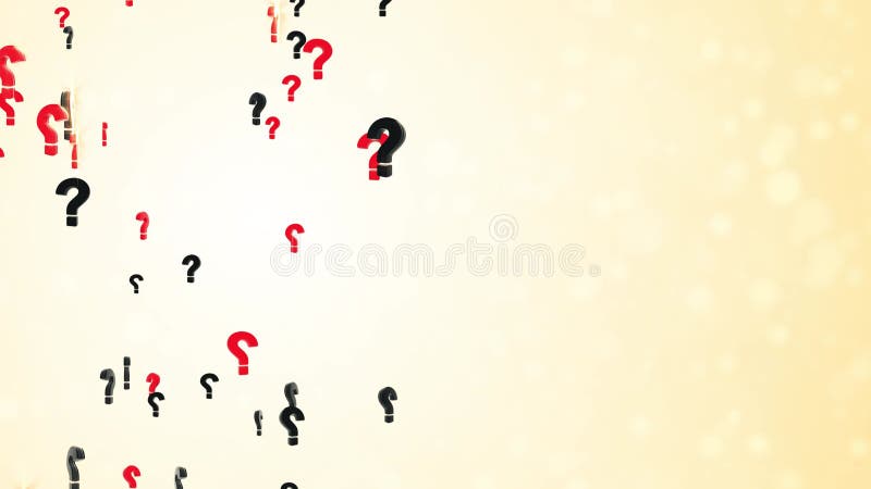 3d Rendering Loop Animation of Exploding Question Mark Particles ...