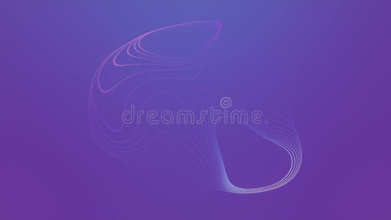 3d Rendering Loop Animation of Flat Distorted Geometric Shapes. HD ...