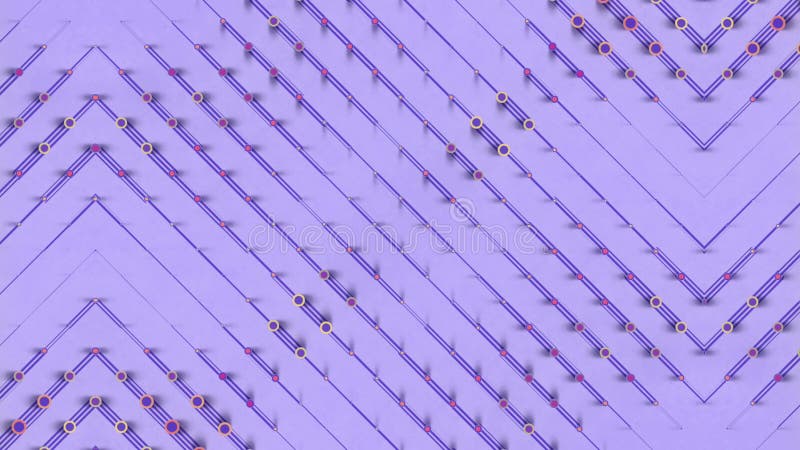 3d Rendering Loop Animation Of A Pattern Of Multicolored Dots 4k Stock