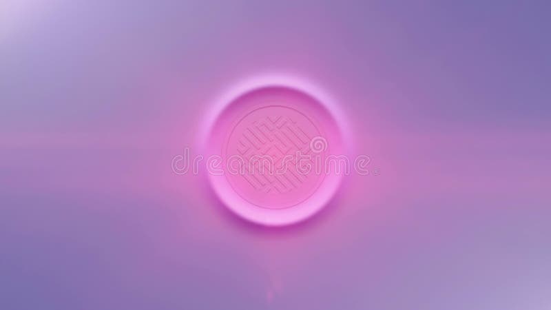 3d Rendering Loop Animation of Pink Button on a Light Background 4K ...