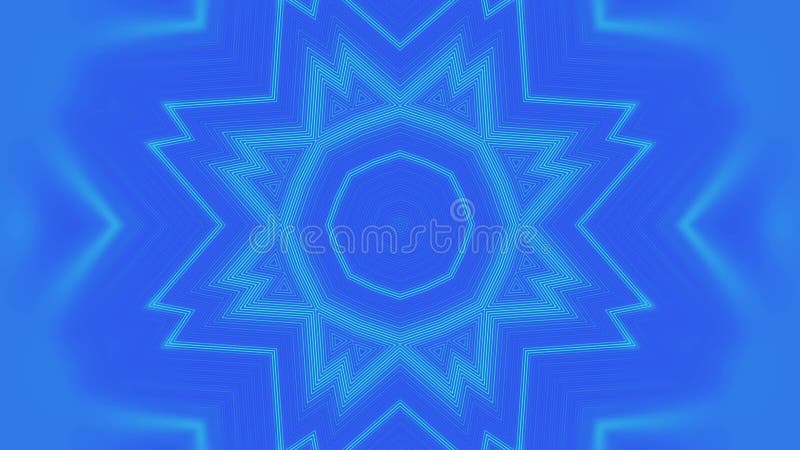3d Rendering Loop Animation of a Star-shaped Geometric Figure. 4K Stock ...