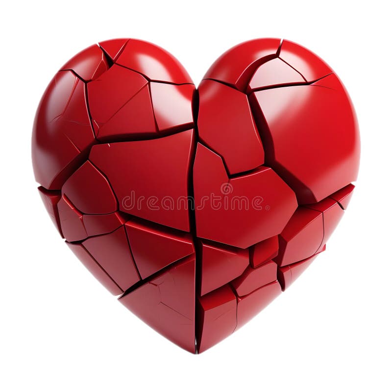 3D Rendering of a Love Human Heart on Transparent Background - Ai ...