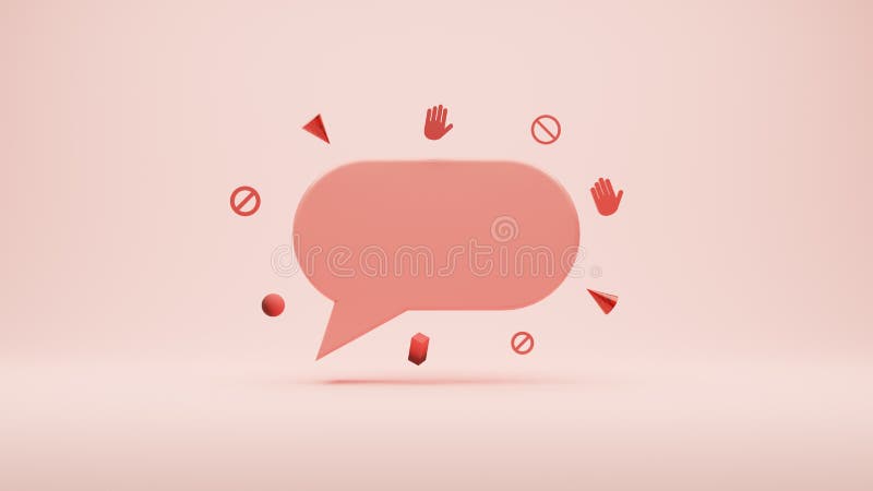 3d Rendering of Love Status Message Frame Box Icon with Space for Your ...