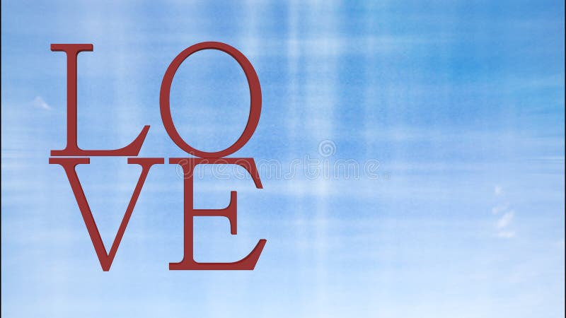3d Rendering of Love Theme and Valentine Concept Stock Illustration ...