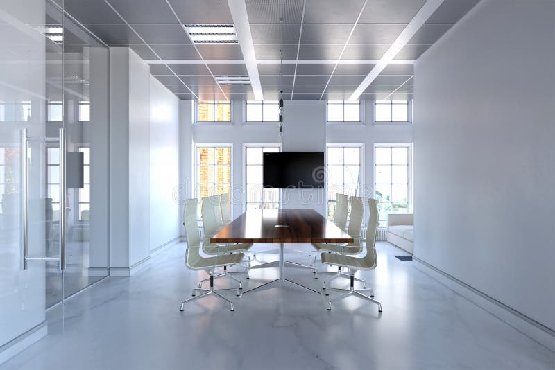 3d Rendering of Luxury Financial Center or Conference Hall Interior ...