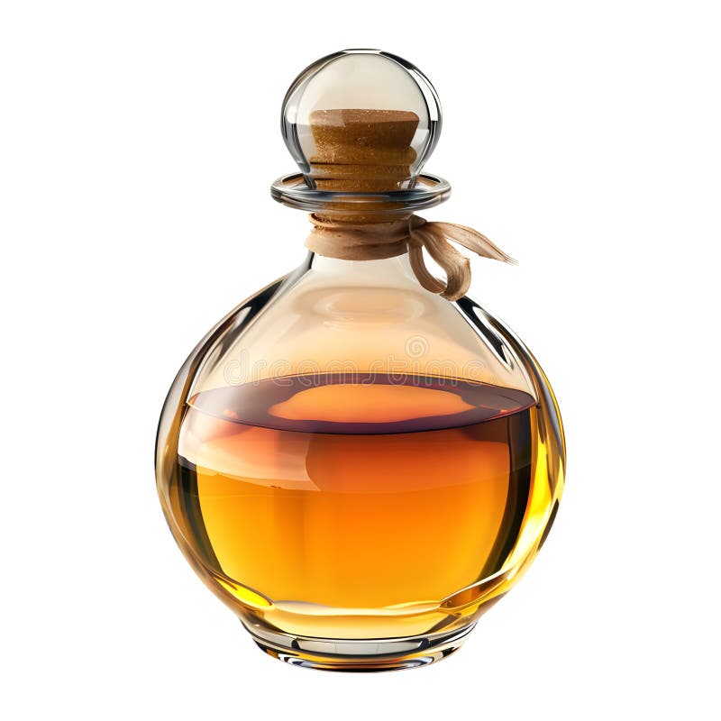 3D Rendering of a Magic Potion Bottle on Transparent Background - Ai ...