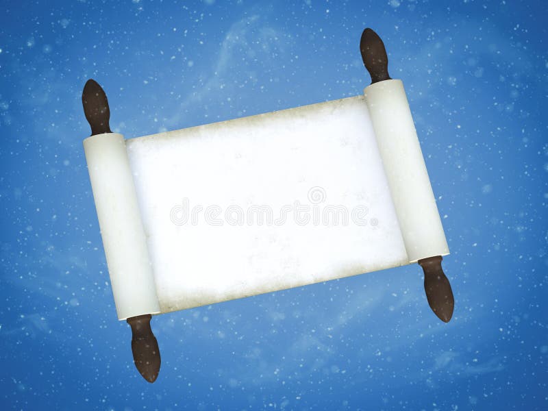 3D Rendering of a Magical Scroll or Wish List Stock Illustration ...