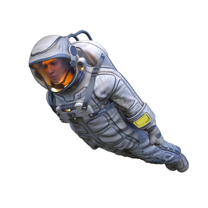3D Rendering of a Male Astronaut Stock Illustration - Illustration of ...