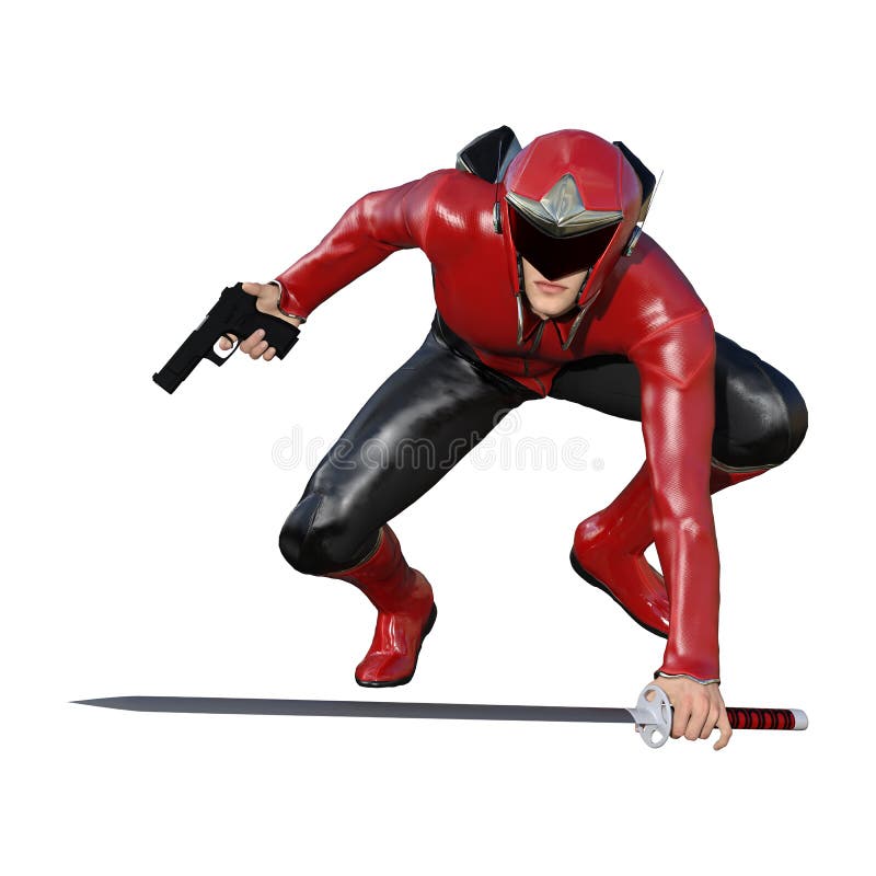3D Male Hero Pose Reference Running Stock Image - Illustration of paint ...