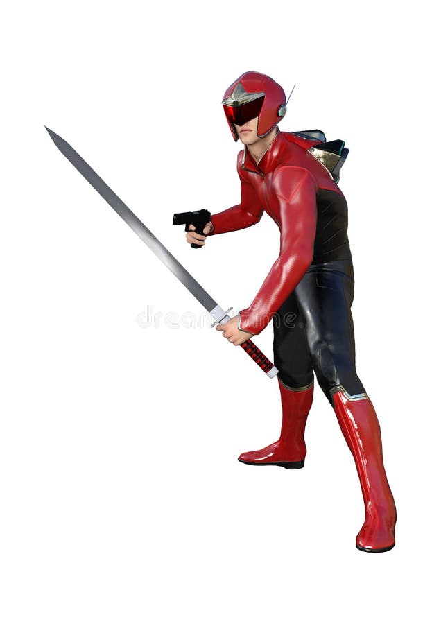 3D Male Hero Pose Reference Running Stock Image - Illustration of paint ...