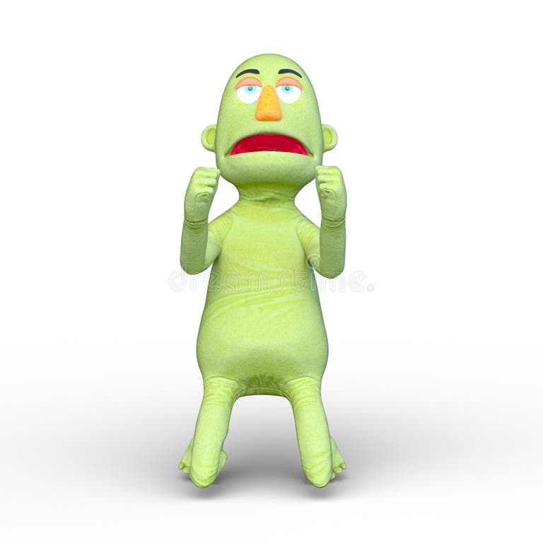 3D Rendering of a Male Puppet Stock Illustration - Illustration of ...