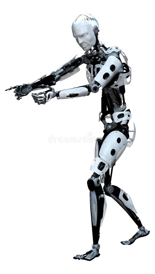 Cyborg Hand Shake With Human Stock Photo - Image of intelligence ...