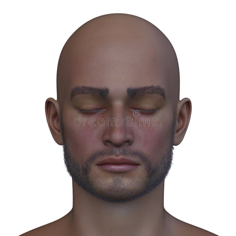3D Rendering of a Man S Face Close-up Stock Illustration - Illustration ... 3D Rendering of a Man S Face Close-up Stock Illustration - Illustration ...