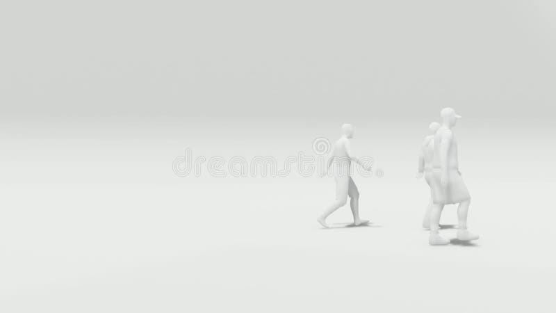 3d Rendering of a Man Walking Stock Footage - Video of handsome ...