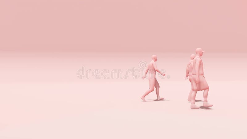 3d Rendering of a Man Walking Stock Footage - Video of person, relaxed ...