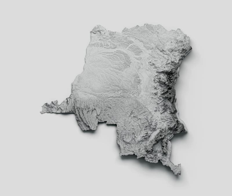 Congo Relief Map Stock Illustrations – 569 Congo Relief Map Stock ...