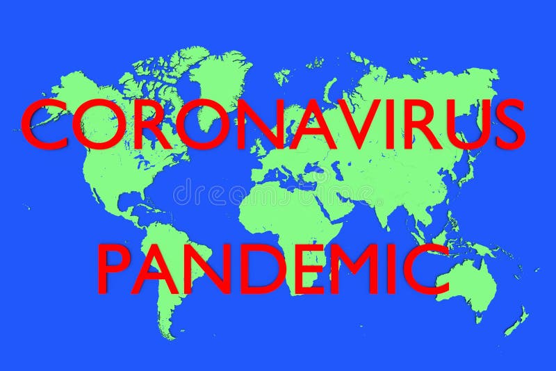 3d Rendering of a Map of Earth in Bright Colors Stock Illustration ...