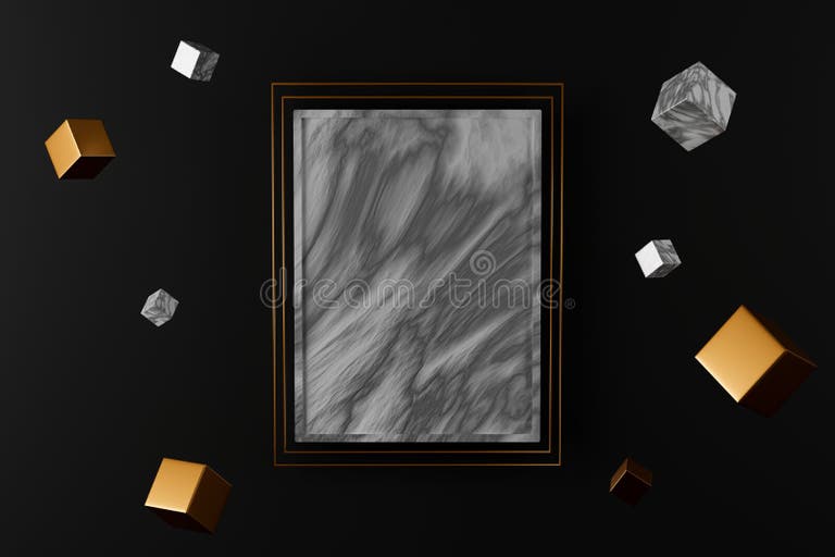 3d Rendering Marble Tablet. Stock Illustration - Illustration of ...