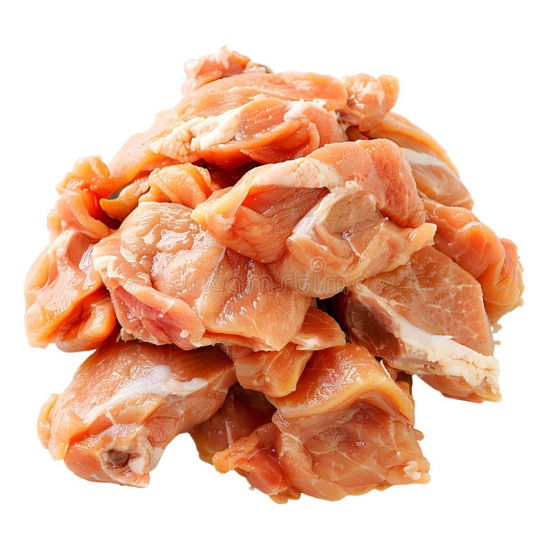 3D Rendering of a Marinated Chicken Meat on Transparent Background - Ai ...
