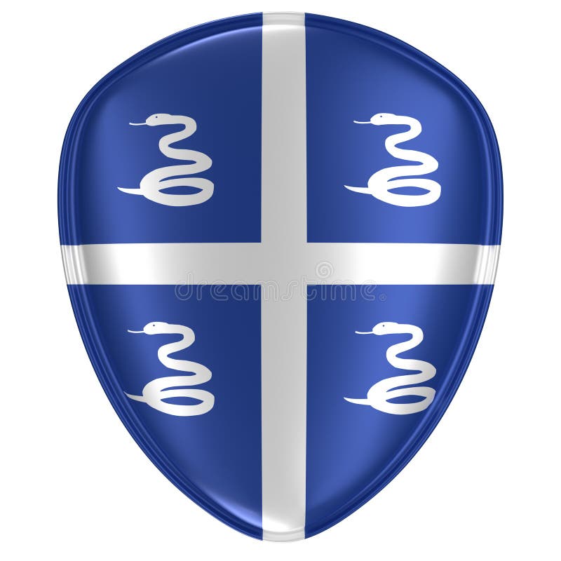 Martinique Map Icon in Trendy Design Style. Martinique Map Icon ...