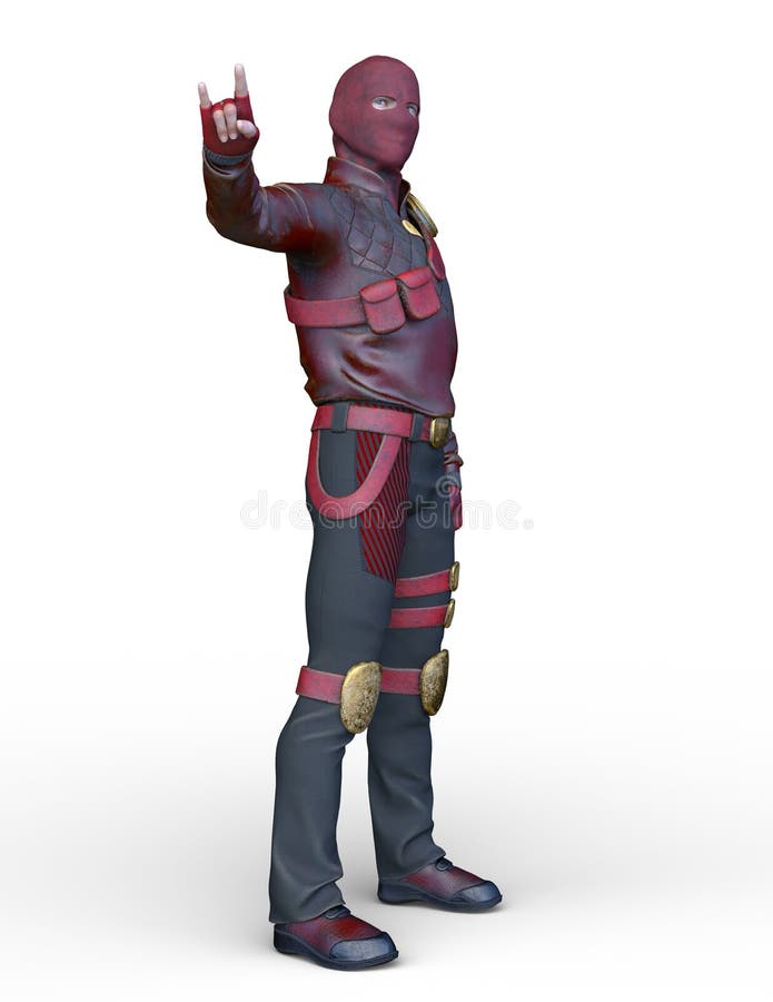 3D rendering of Masked man stock illustration. Illustration of mask ...
