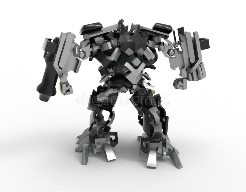 3d rendering of mecha editorial photo. Illustration of combat - 146182706