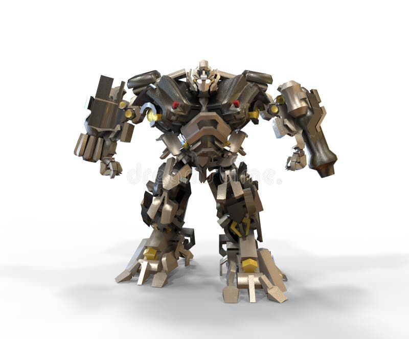 3d rendering of mecha editorial photo. Illustration of combat - 146182706